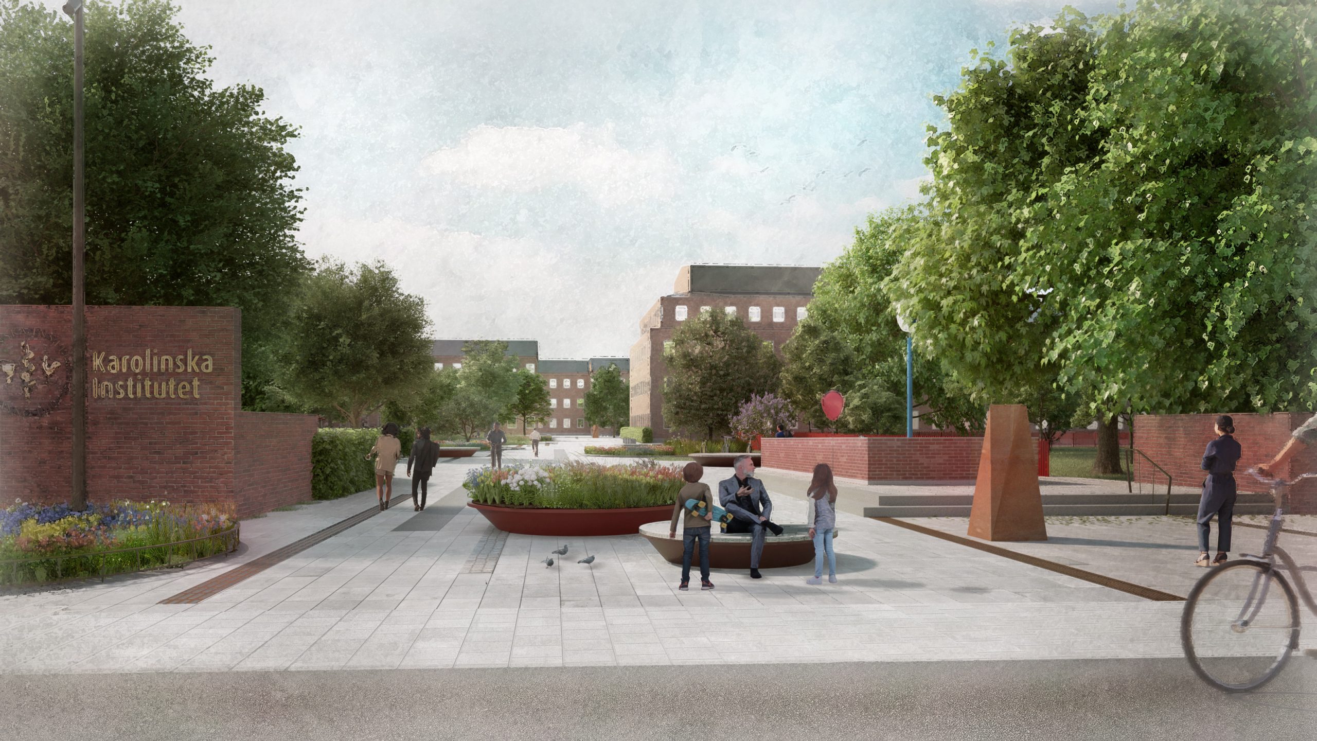 Nytt skissuppdrag för konstnärer på Campus Solna, Entrétorget - Statens ...